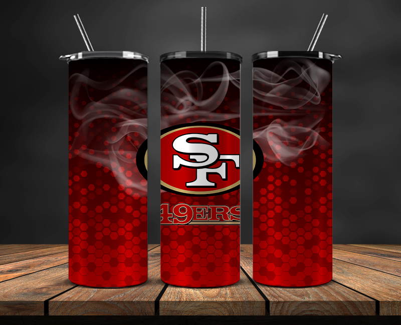 49ers Tumbler Wrap , Football Wraps, Nfl Smoke Tumbler Wrap - Inspire ...