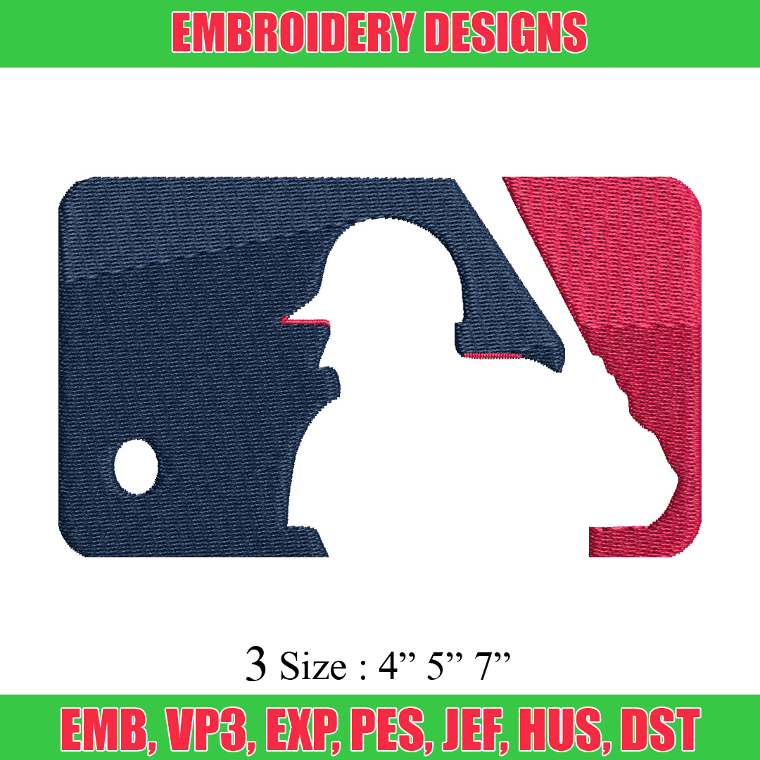 Mlb logo Embroidery Design, Brand Embroidery, Embroidery Fil | Inspire ...