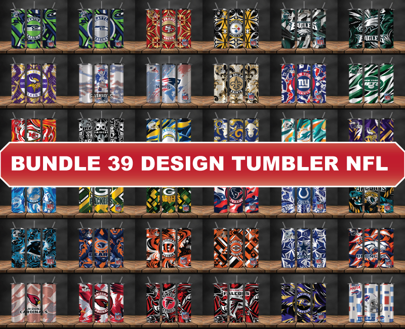 Bundle NFL Logo Tumbler Wrap, NFL Logo,Nfl Logo Team,Nfl Png | Inspire ...