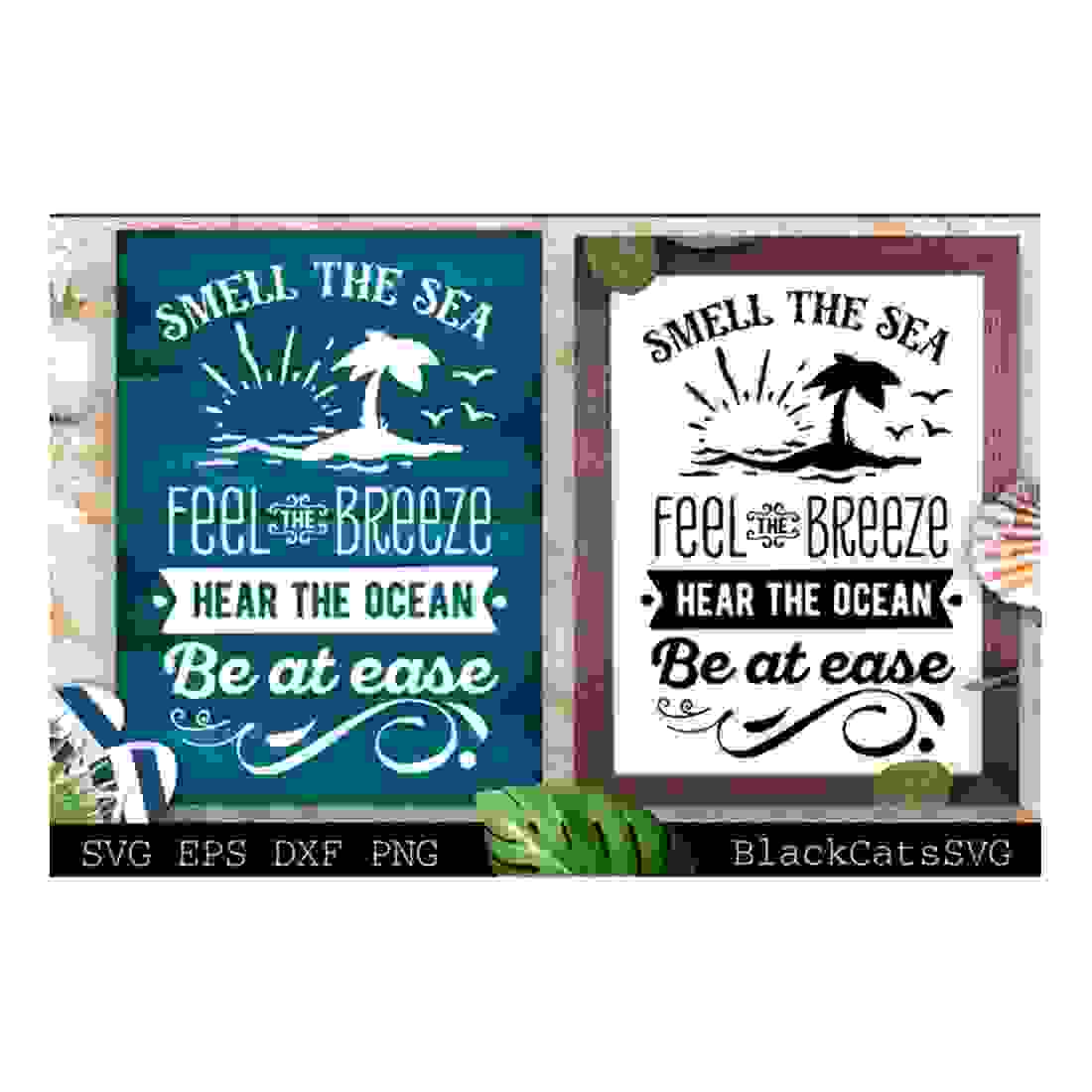 Smell the sea feel the breeze svg, Beach | Inspire Uplift