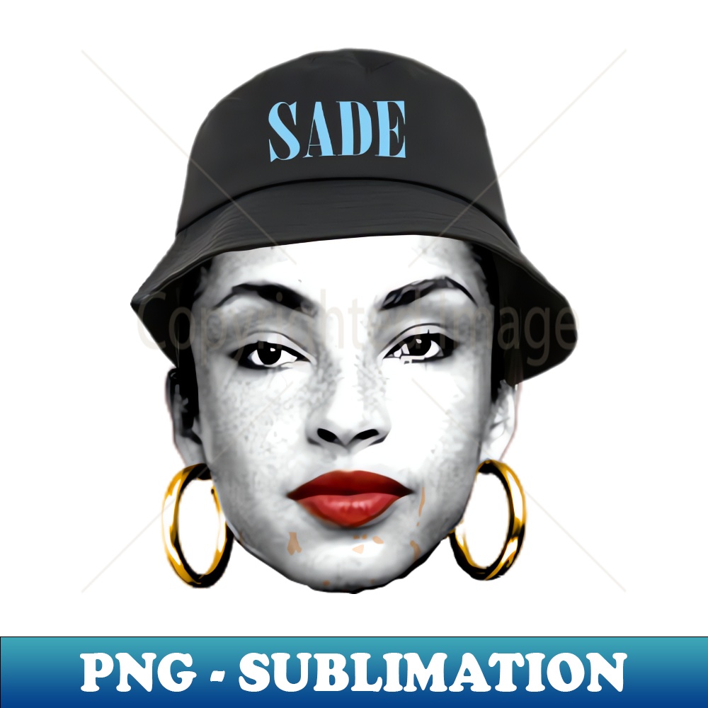 Sade Hat And Gold Earrings - PNG Sublimation Digital Downloa | Inspire ...