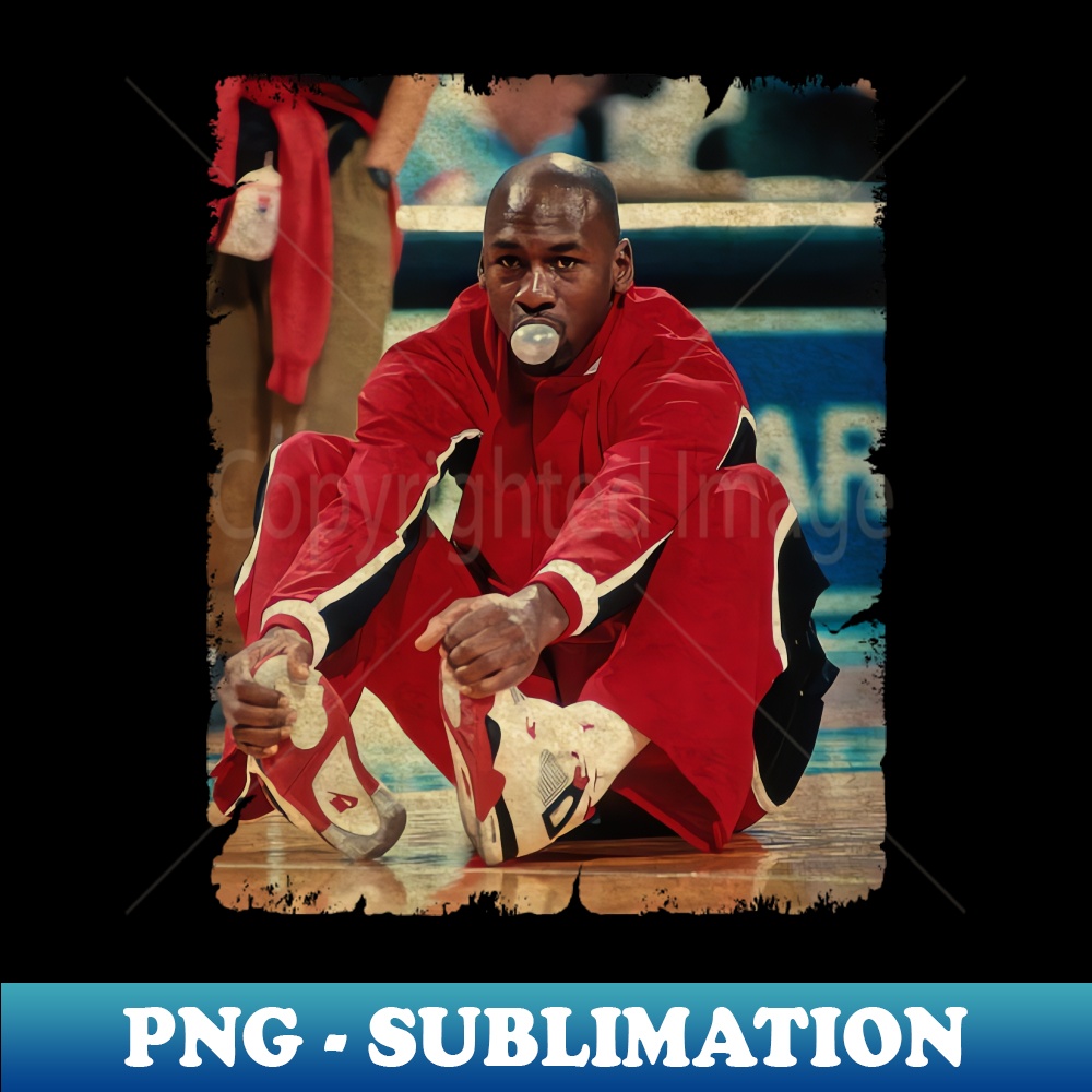 Michael Jordan with Bubble Gum - High-Resolution PNG Sublima - Inspire ...