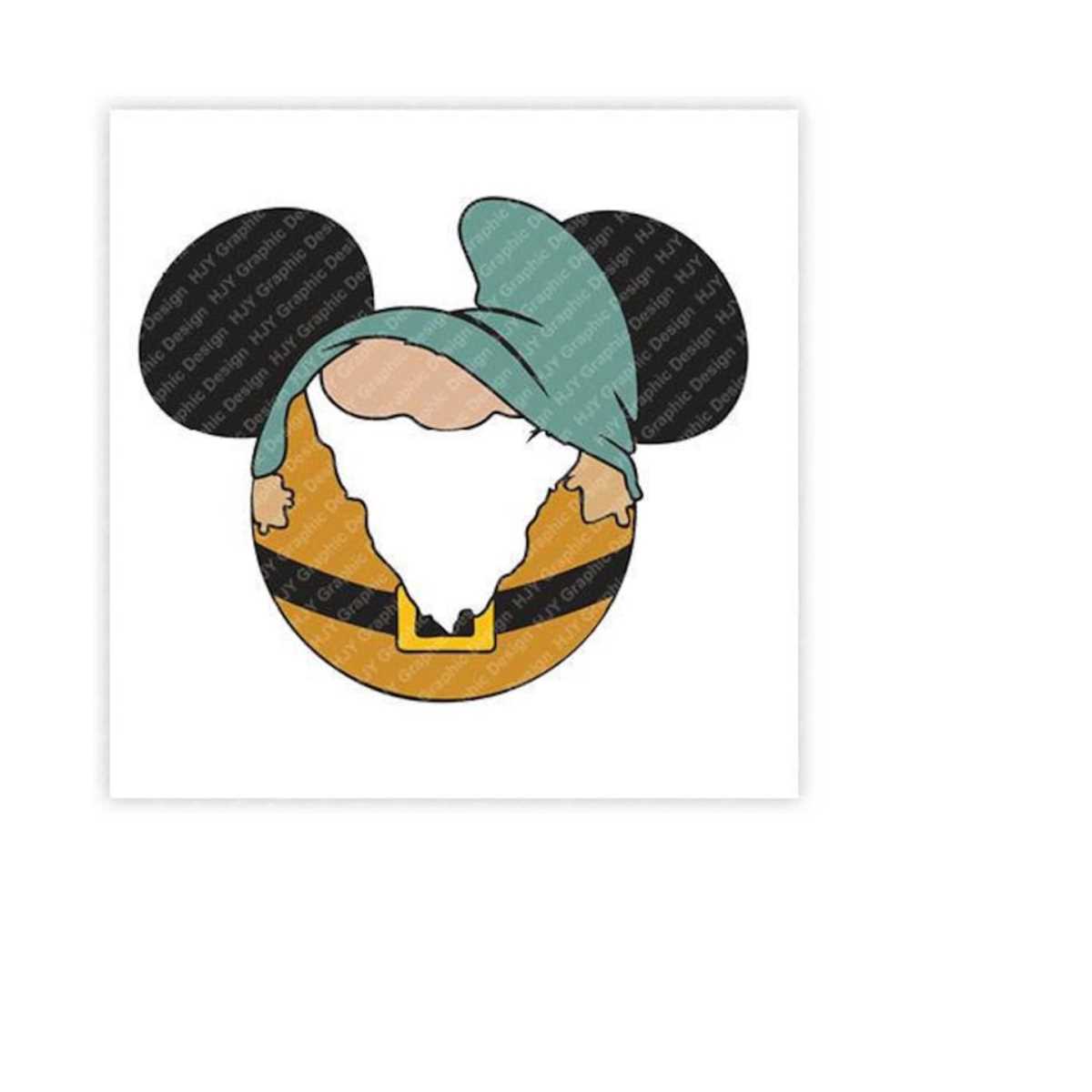 Bashful, Snow, White, Seven, 7, Dwarfs, Mickey, Mouse, Head, - Inspire ...