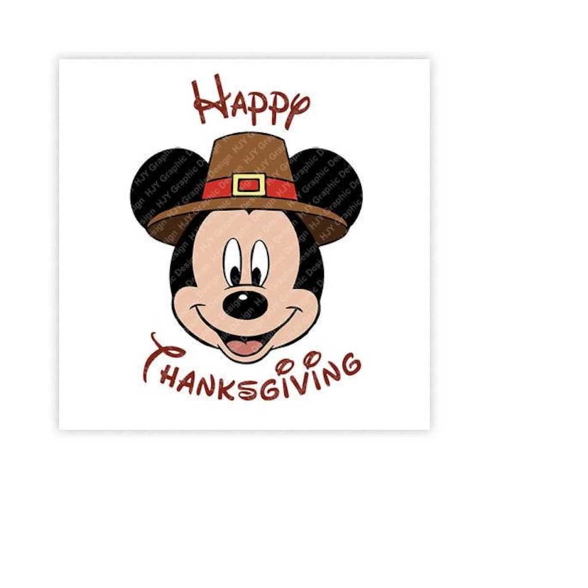 Icon Mickey Mouse, Icon Minnie Mouse, Thanksgiving, Digital, - Inspire ...