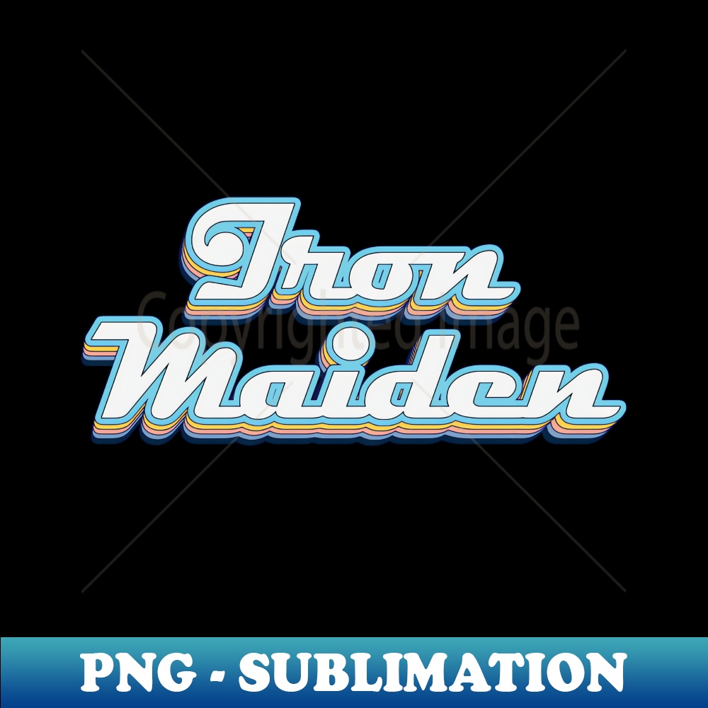 retro iron maiden - PNG Transparent Sublimation Design - Def | Inspire ...