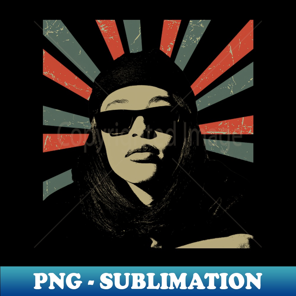 Aaliyah Vintage Art Design Exclusive Art - Signature Subli | Inspire Uplift