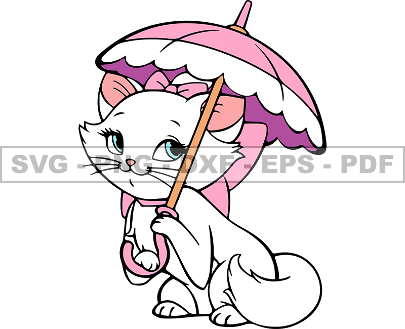 Disney Cat Marie Svg, Kitten Cat Marie Png, Cartoon Customs | Inspire ...