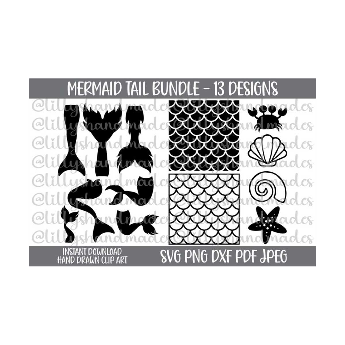 mermaid tails svg - Inspire Uplift