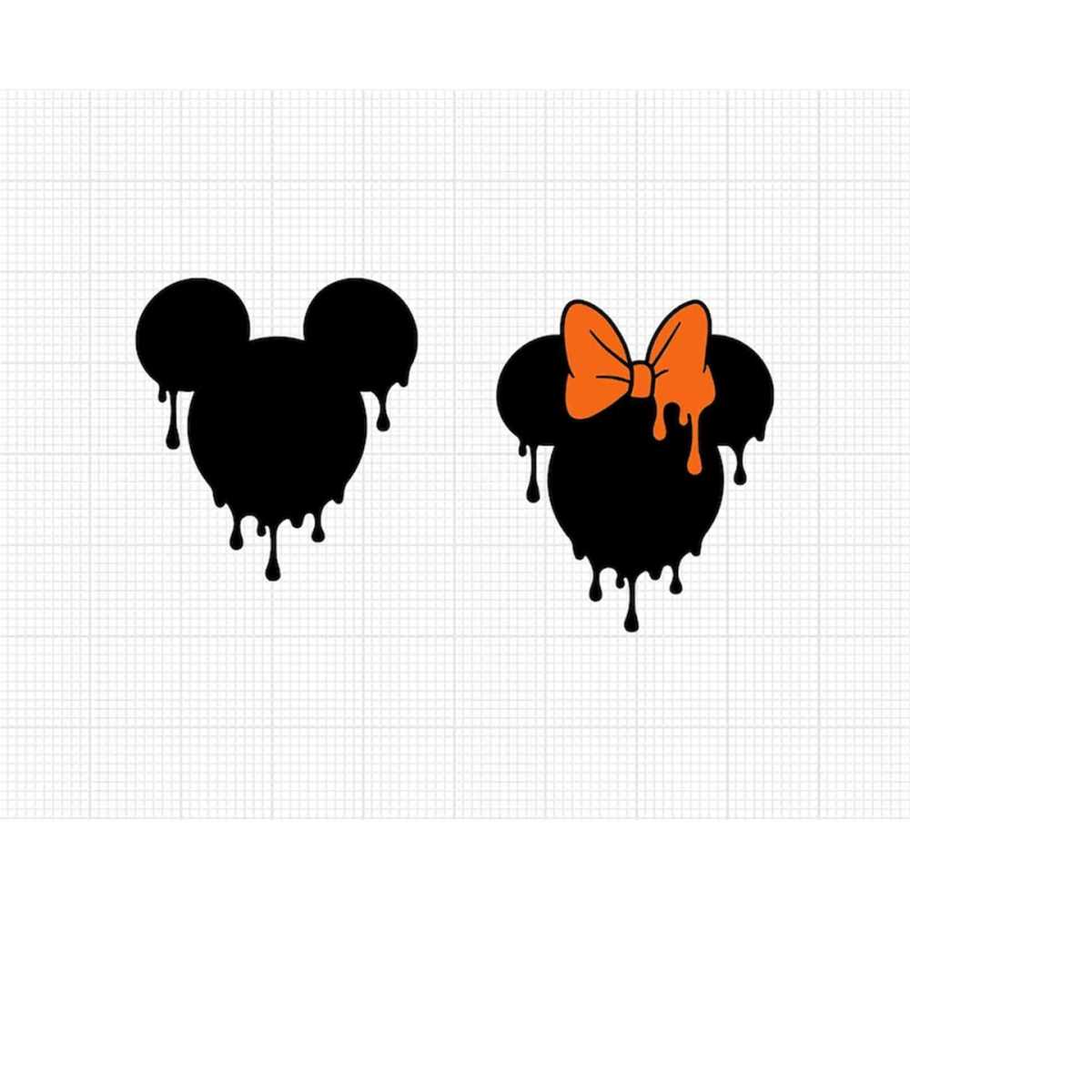 Halloween, Drip, Mickey Minnie Mouse Head Bow, Dripping, Svg - Inspire ...