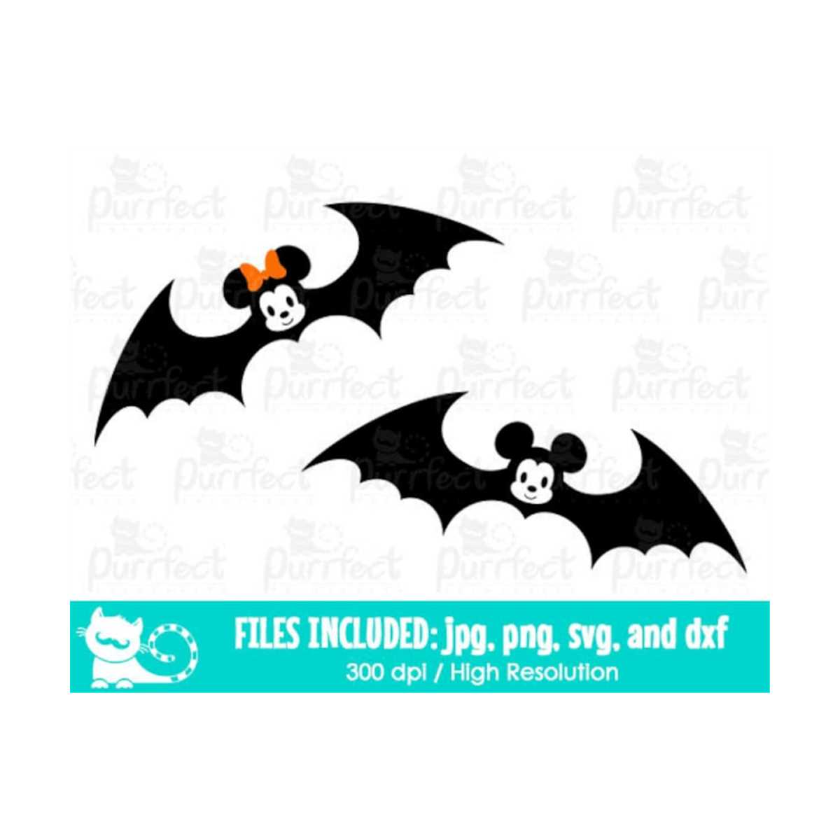 Mouse Bat Face SVG, Halloween Bats SVG, Digital Cut Files in | Inspire ...