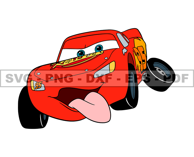 Disney Pixar's Cars png, Cartoon Customs SVG, EPS, PNG, DXF - Inspire ...