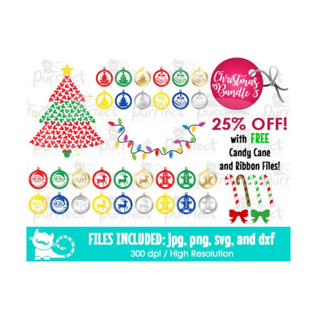 Christmas Bundle 3 SVG, Digital Cut Files in svg, dxf, png a | Inspire ...