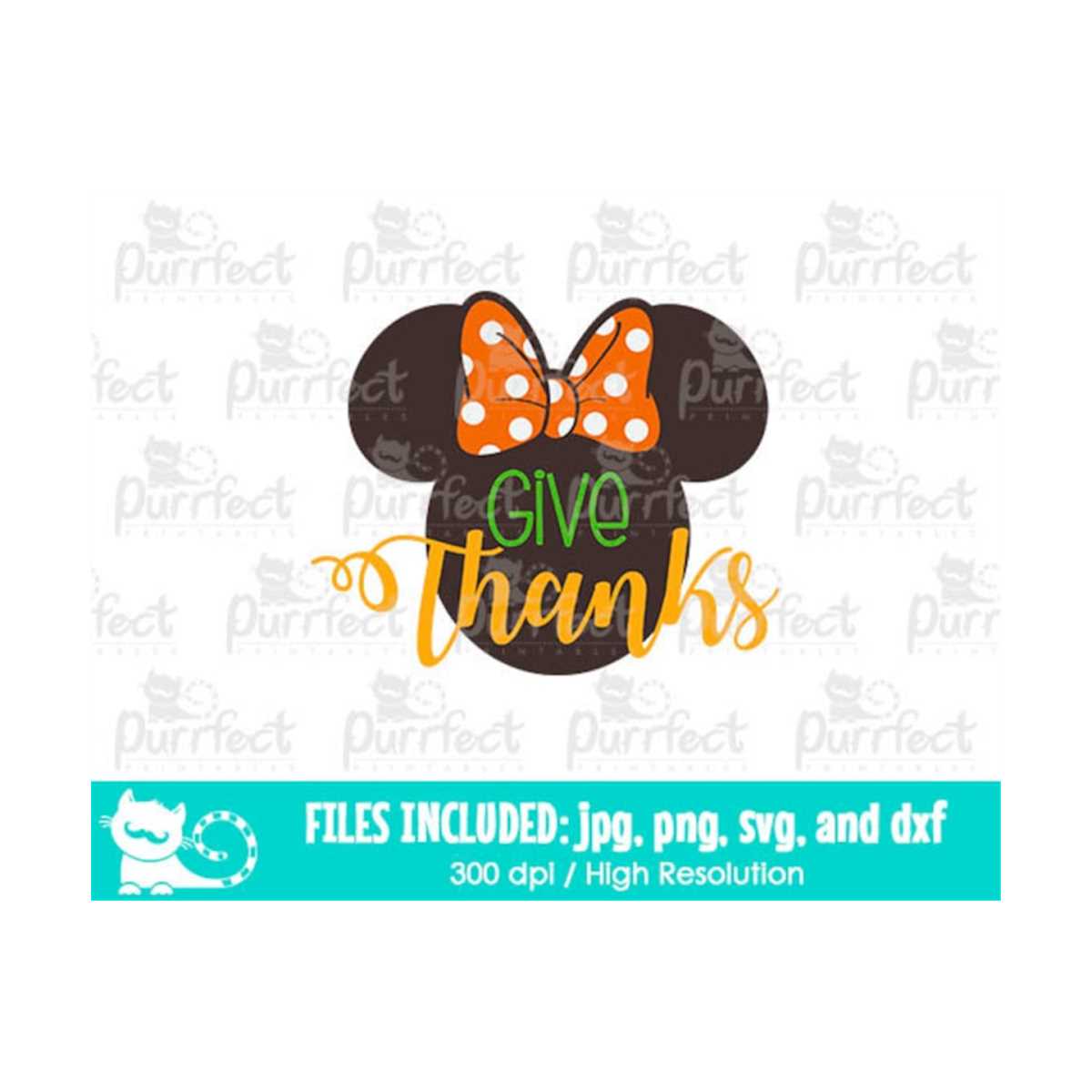 Give Thanks Mouse SVG, Fall Autumn 2022 SVG, Thanksgiving SV | Inspire ...