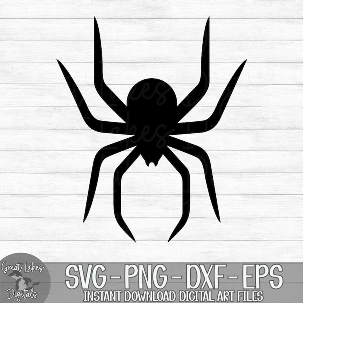 Spider - Instant Digital Download - svg, png, dxf, and eps f - Inspire ...