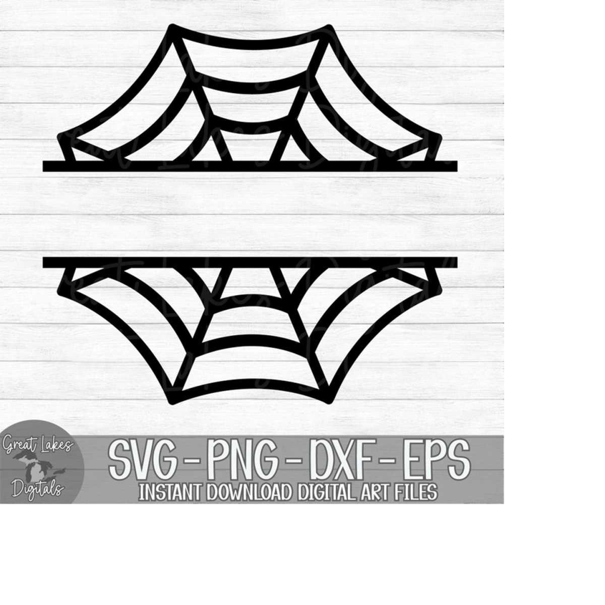 Spiderweb Split Monogram - Instant Digital Download - svg, p - Inspire ...