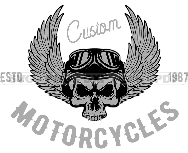 Motorcycle svg logo, Motorbike SVG PNG, Harley Logo, Skull S - Inspire ...