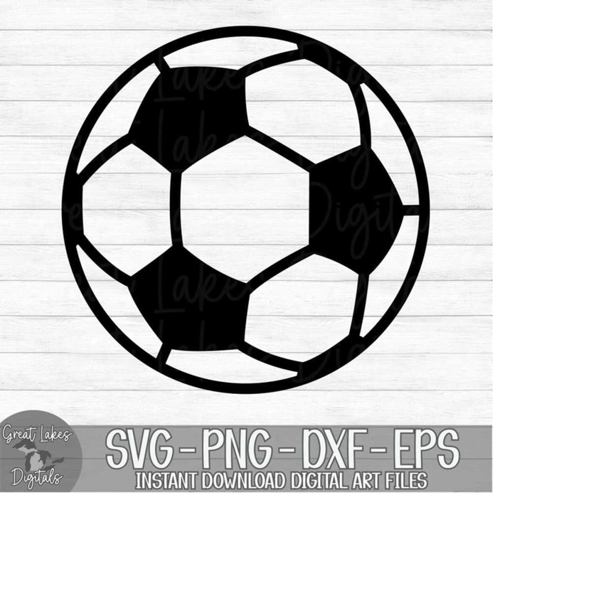 Soccer Ball - Instant Digital Download - svg, png, dxf, and - Inspire ...