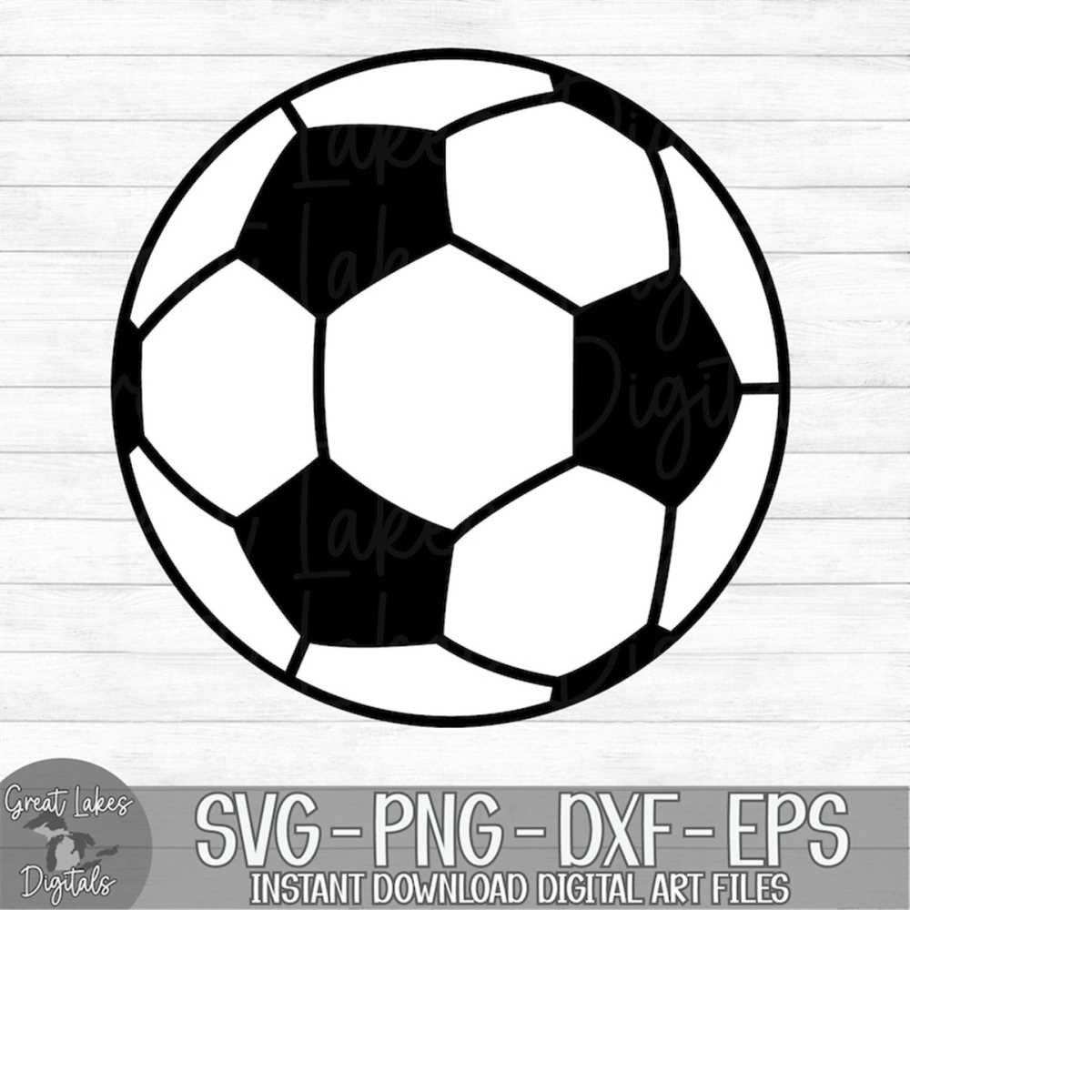 Soccer Ball - Instant Digital Download - svg, png, dxf, and - Inspire ...