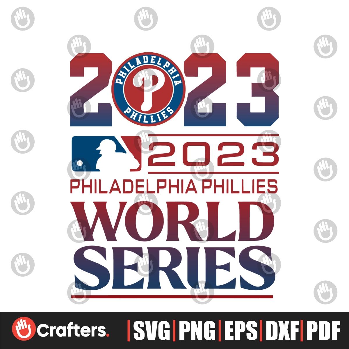 2023 Philadelphia Phillies World Series SVG File For Cricut - Inspire Uplift