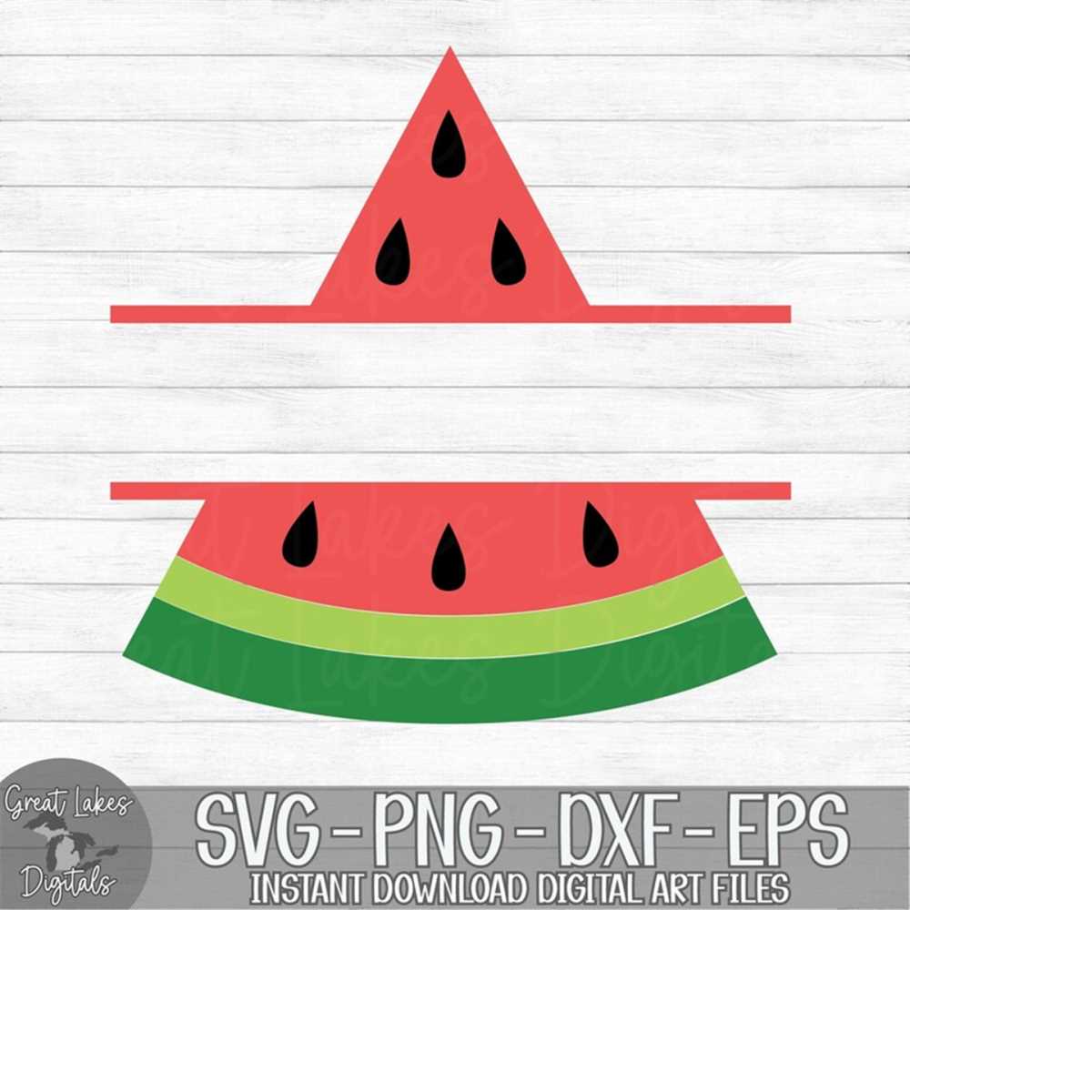 Watermelon Split Monogram - Instant Digital Download - svg, - Inspire ...