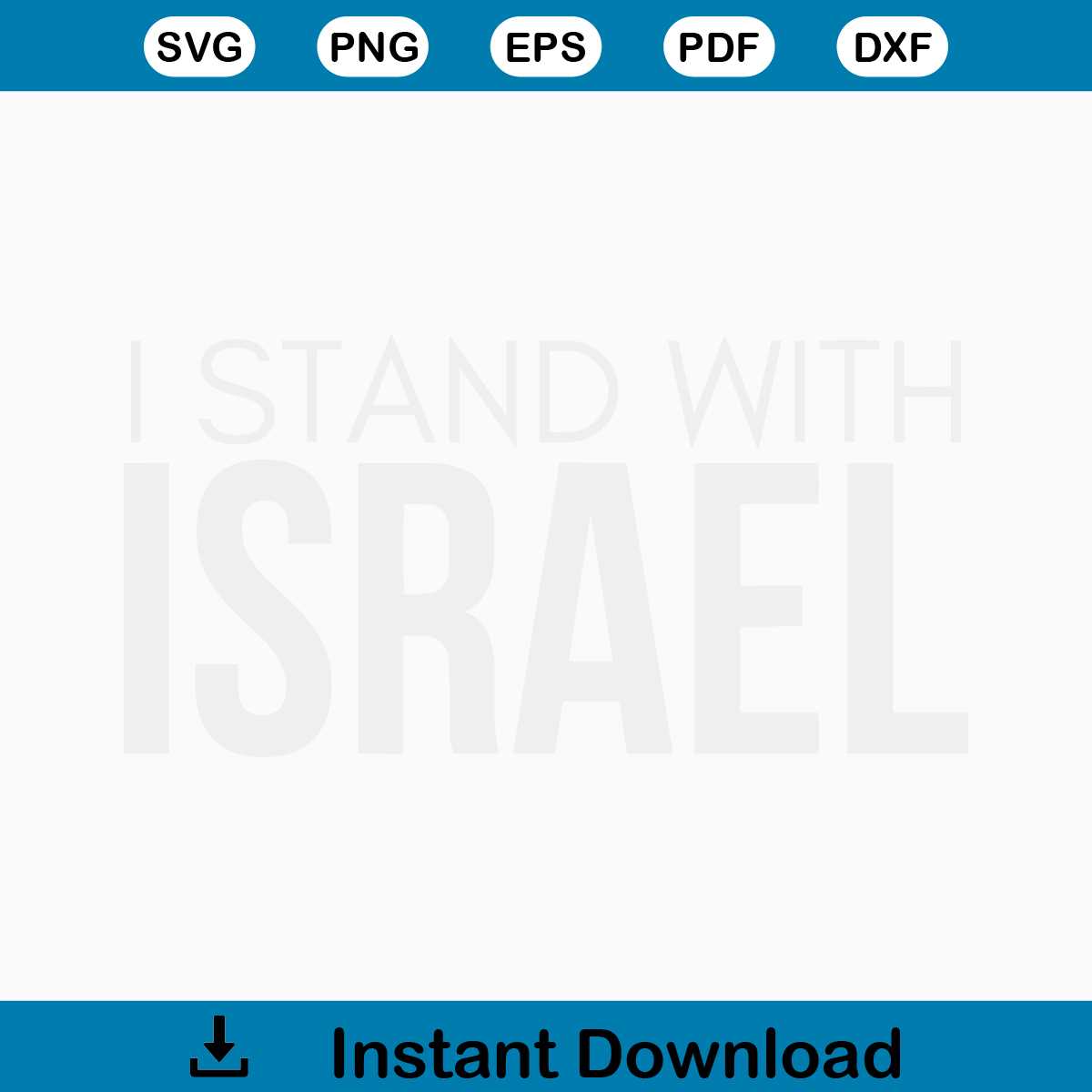 I Stand With Israel Quote Pray For Israel SVG Download | Inspire Uplift