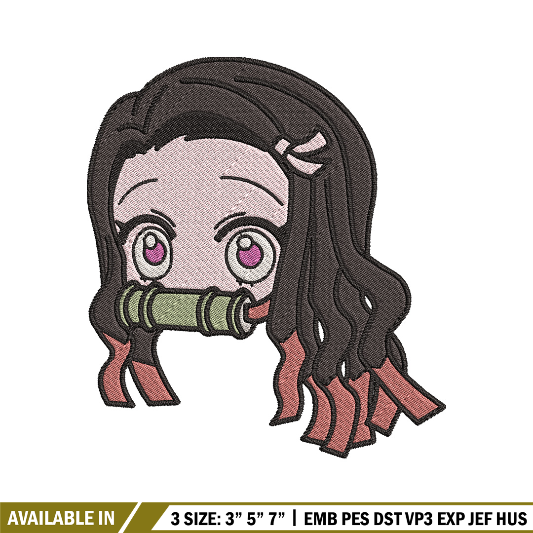 Nezuko head embroidery design, Nezuko embroidery, Embroidery | Inspire ...
