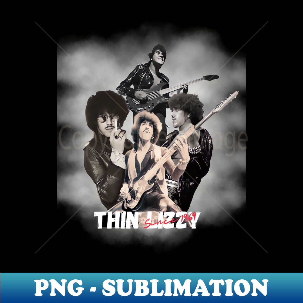 Thin Lizzy - High-Resolution PNG Sublimation File - Unlock V - Inspire ...
