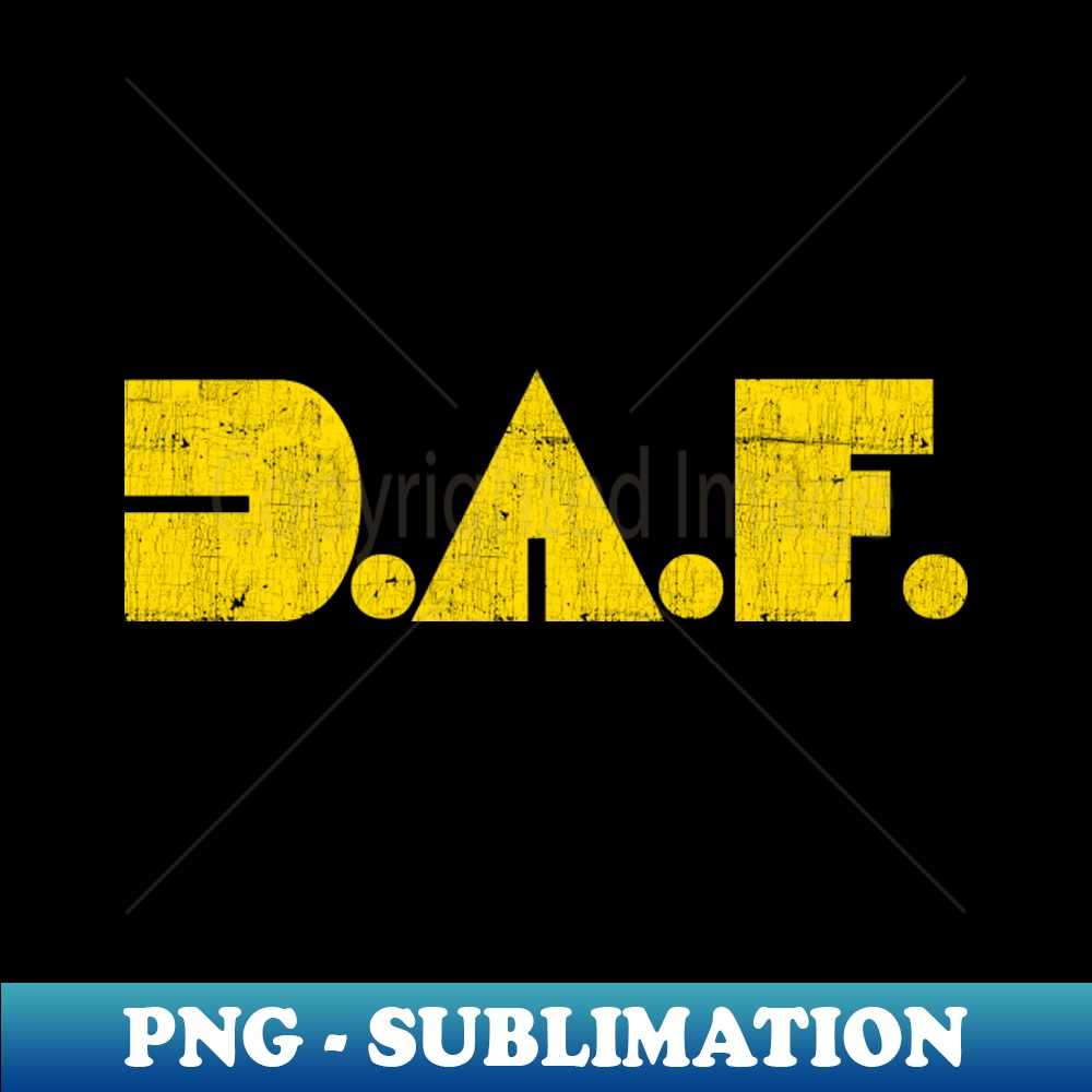 DAF Retro Style Fan Design - Instant PNG Sublimation Downlo - Inspire ...