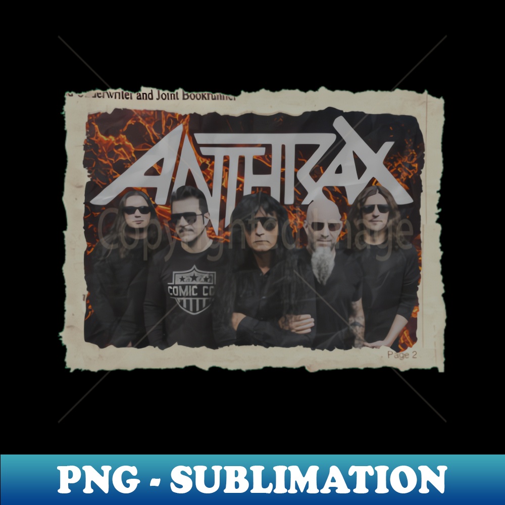 Anthrax band - Retro PNG Sublimation Digital Download - Perf | Inspire ...
