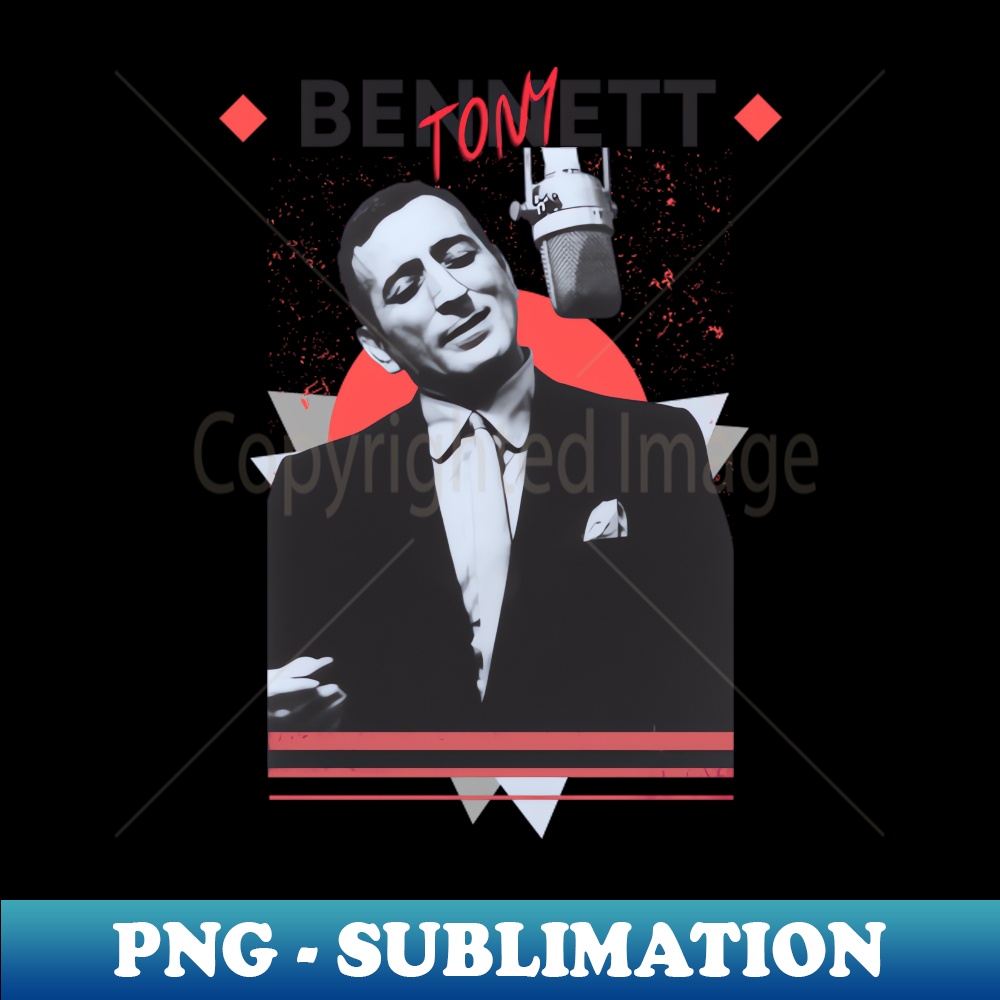 Tonny bennett RETRO 50s - PNG Transparent Digital Download | Inspire Uplift