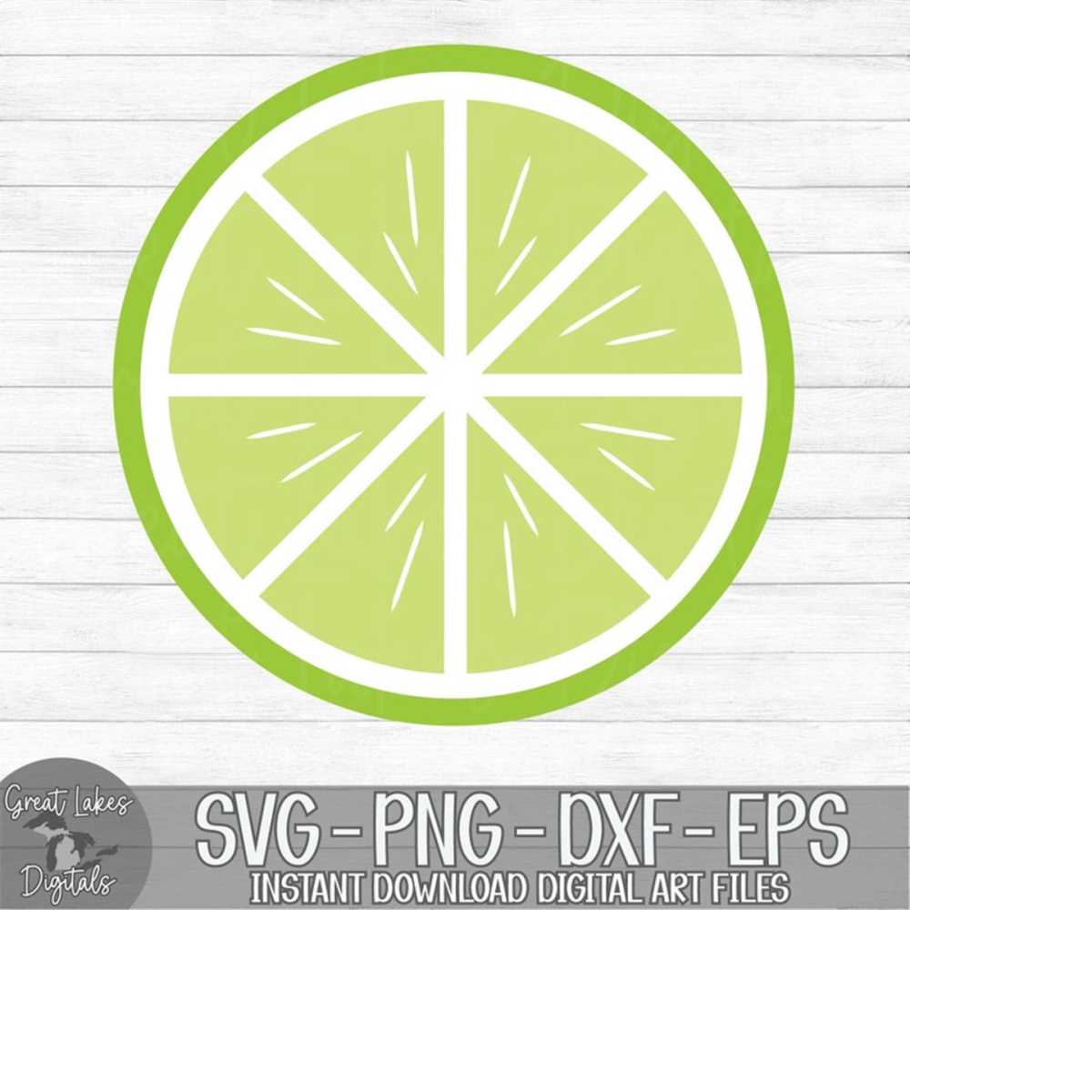 Lime Slice - Instant Digital Download - svg, png, dxf, and e - Inspire ...