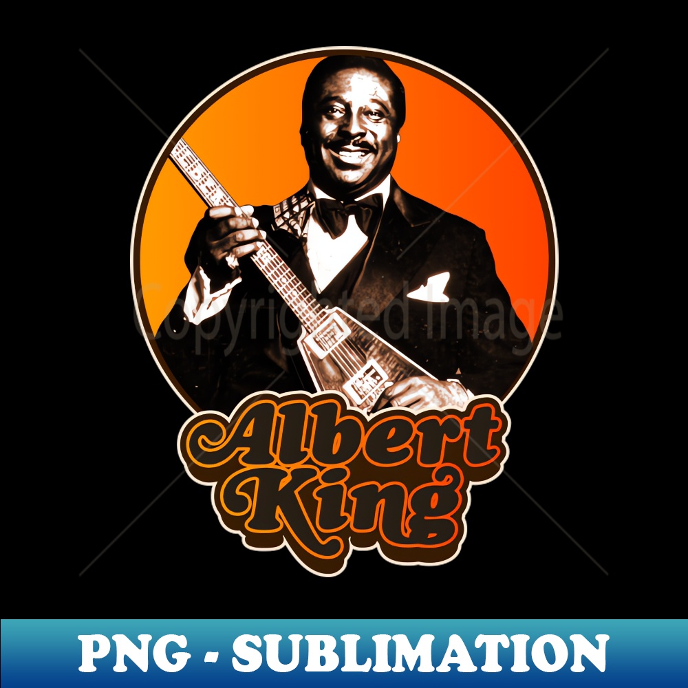Retro Albert King Tribute - Signature Sublimation PNG File - - Inspire ...