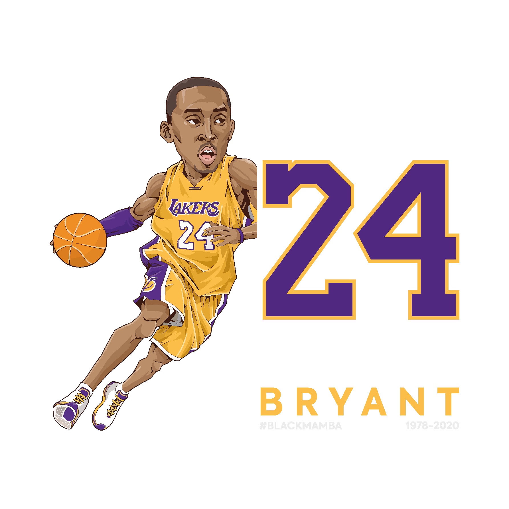 Kobe Bryant SVG, Kobe Bryant SVG, Kobe SVG, Baskeball Player - Inspire ...
