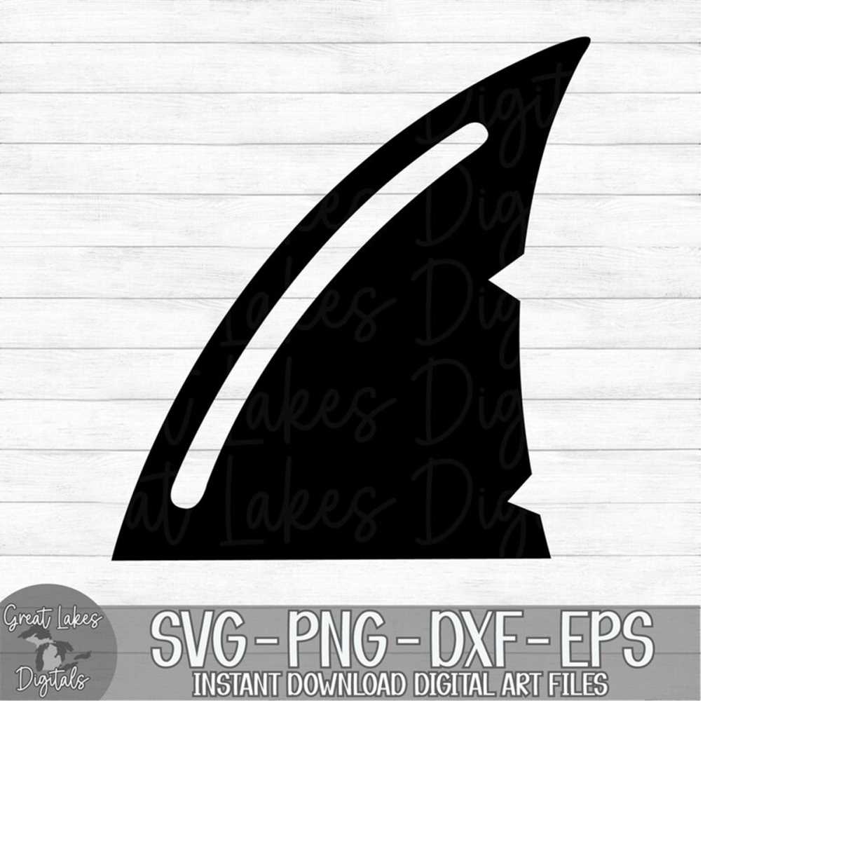 Shark Fin - Instant Digital Download - svg, png, dxf, and ep - Inspire ...