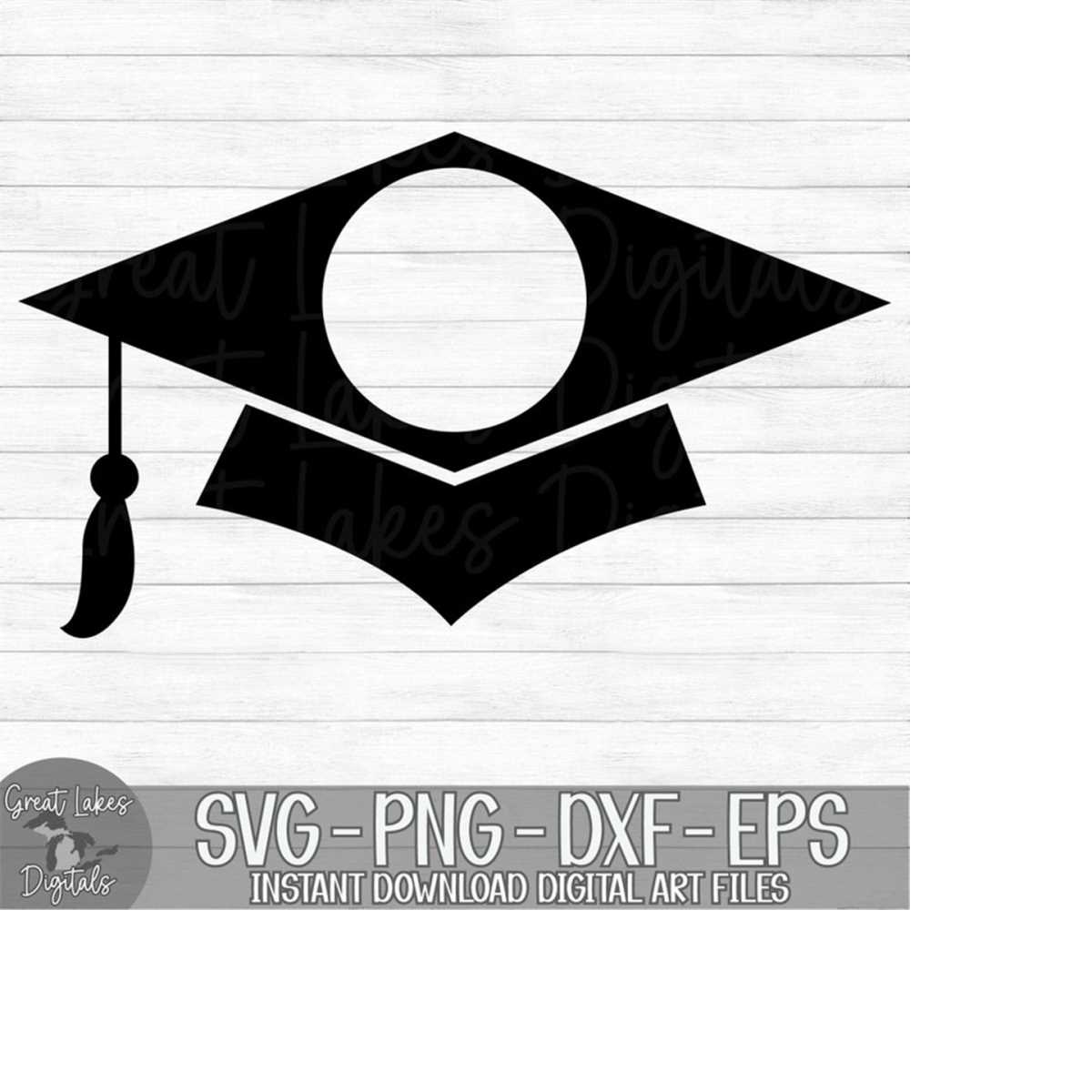 Graduation Cap Monogram - Last Day of School, Graduate - Ins | Inspire ...