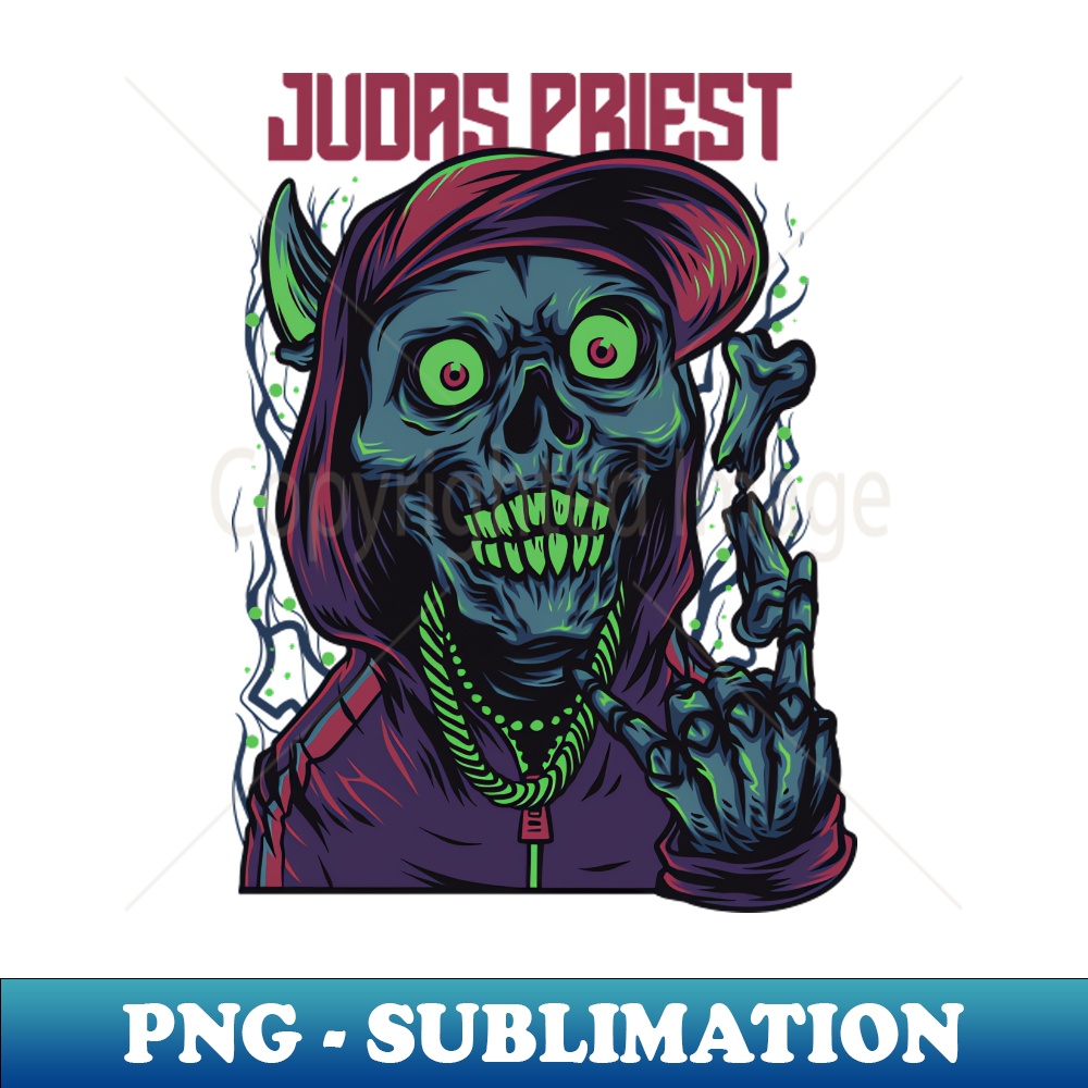 SKULL RAPPER JUDAS PRIEST FAVORITE - PNG Transparent Digital | Inspire ...