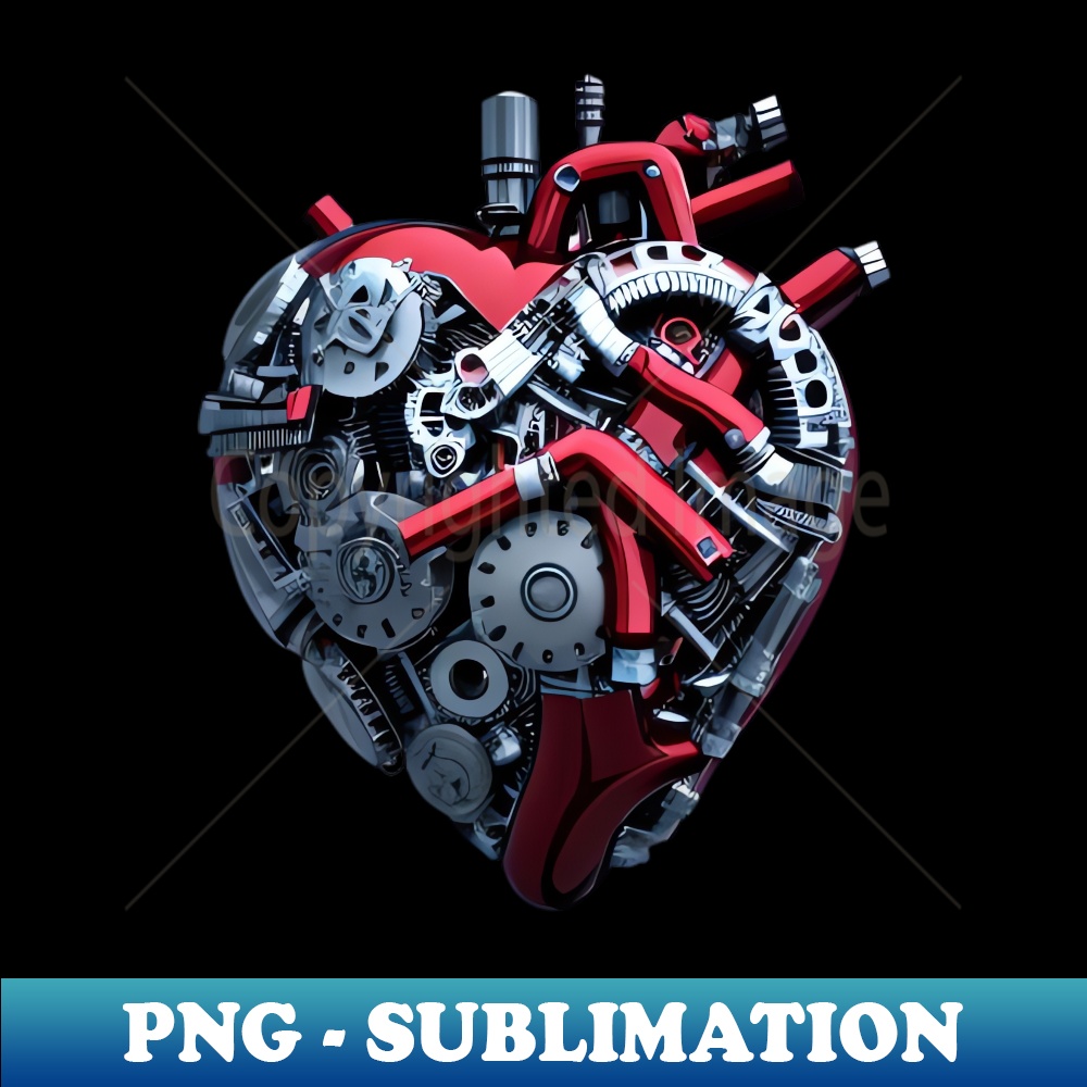 Biomechanical heart iron heart cyborg - PNG Transparent Subl | Inspire ...
