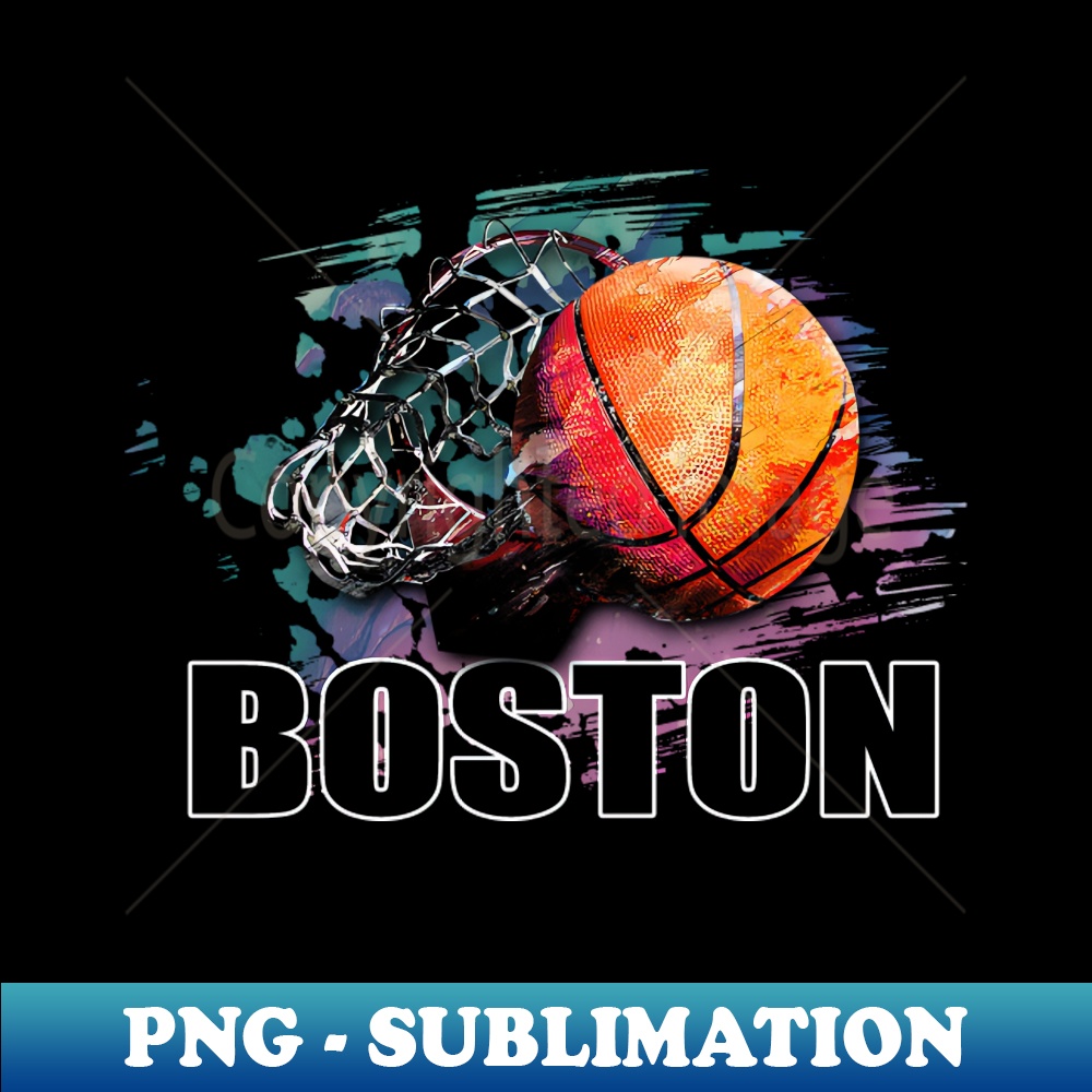 Retro Pattern Boston Basketball Classic Style - Aesthetic Su | Inspire ...
