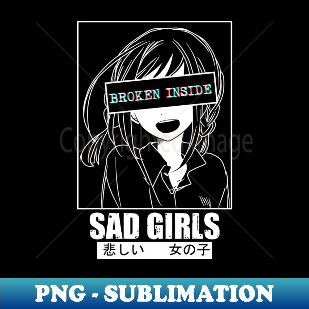 Sad Anime Girl Broken Inside Crying Emo Otaku - Exclusive Su | Inspire ...