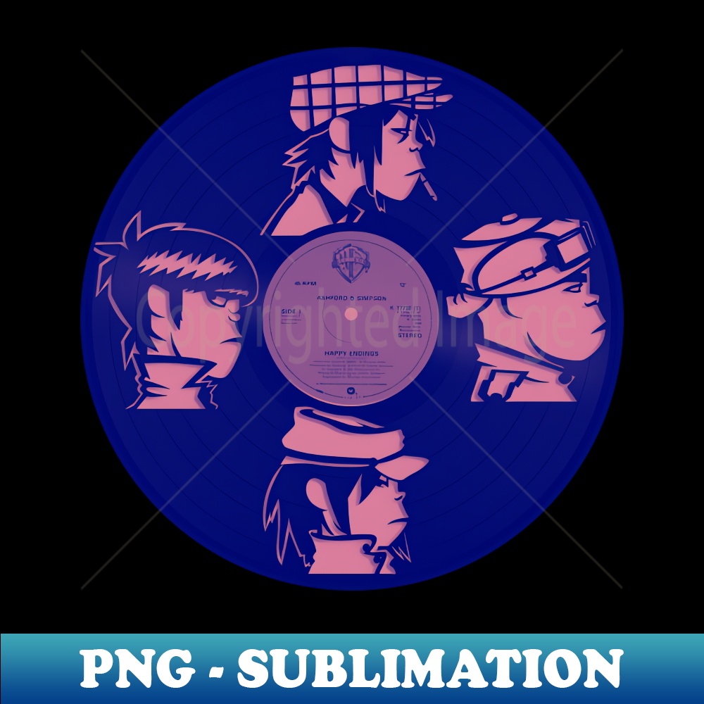 gorillaz - Sublimation-Ready PNG File - Perfect for Personal - Inspire ...