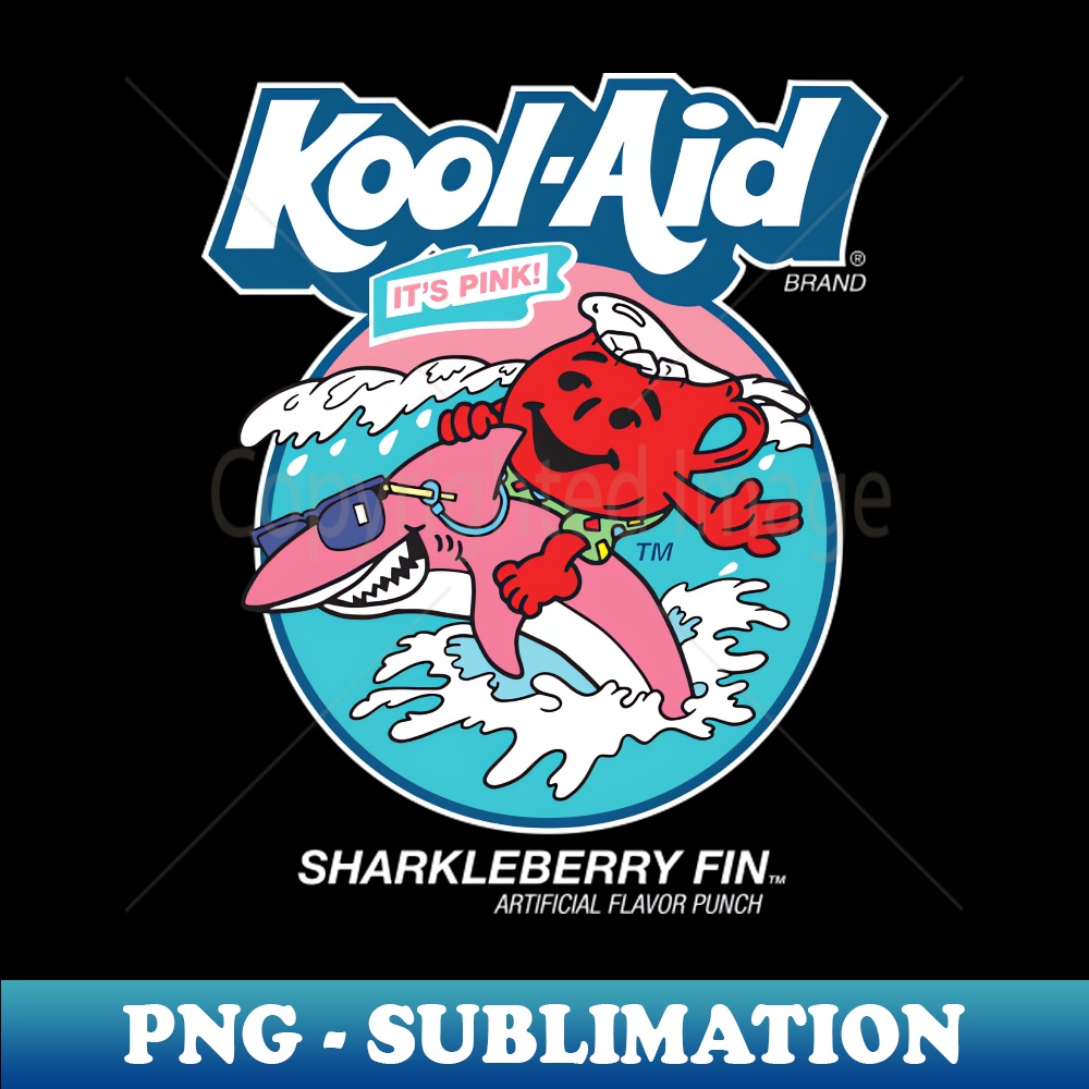 Kool Aid Sharkleberry Fin - Dark - Signature Sublimation PNG | Inspire ...