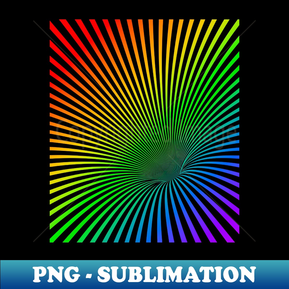 Rainbow Vortex - Sublimation-Ready PNG File - Instantly Tran | Inspire ...