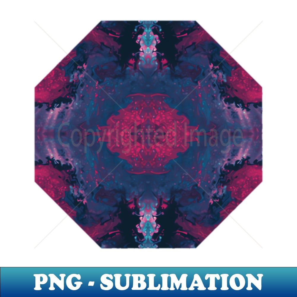 Retro PinkBlue Ink Blot - Professional Sublimation Digital D | Inspire ...