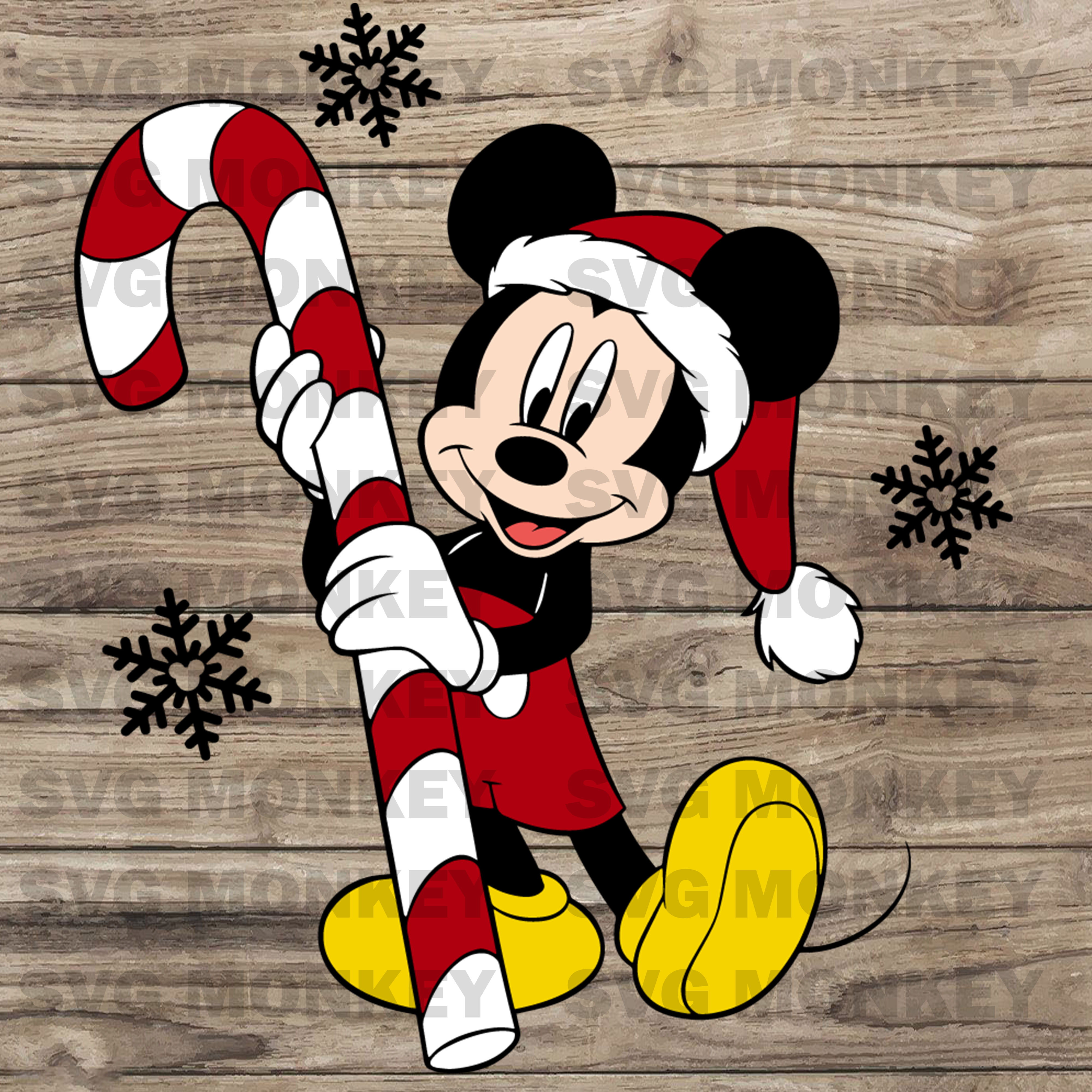 Christmas santa svg, cute candy cane svg mouse, cute Christm | Inspire ...
