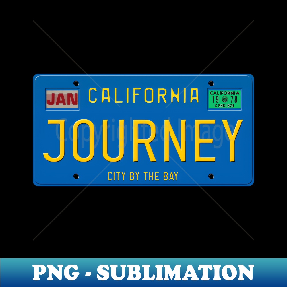 Journey License Plate - Signature Sublimation PNG File - Vib | Inspire ...