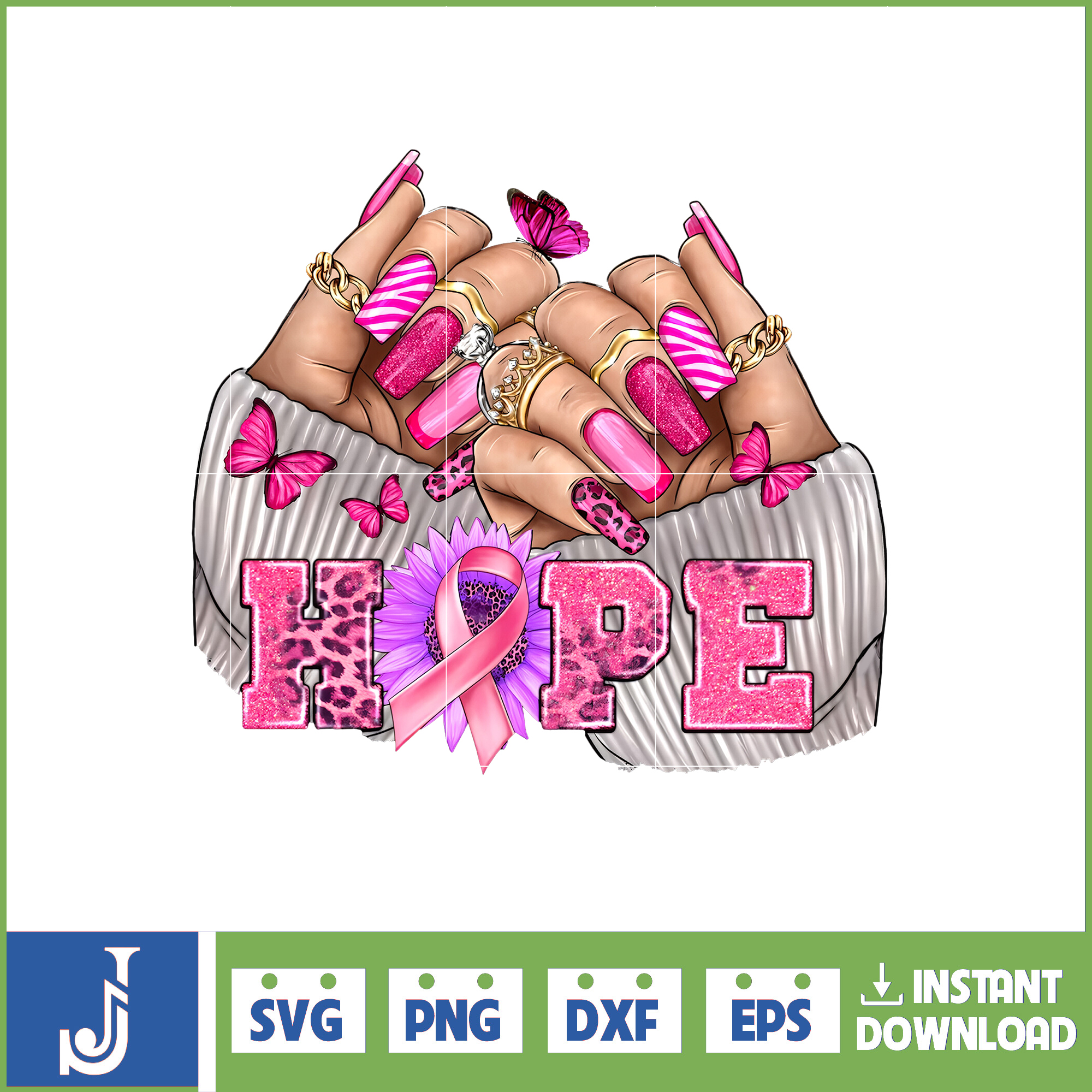 Breast Cancer Svg, Hope Svg, Pink Awareness Ribbon Svg, Brea | Inspire ...