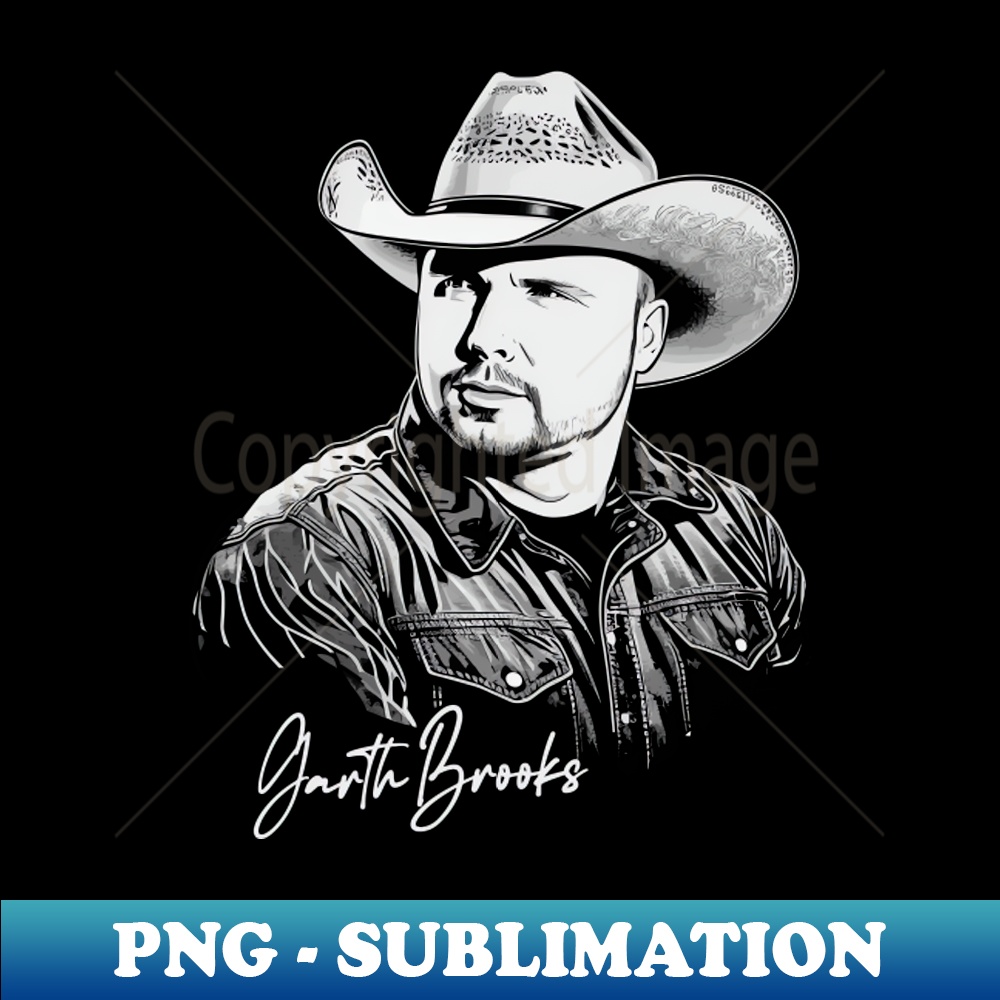 Garth Brooks 90s Retro Fan Artwork - PNG Transparent Digita | Inspire ...