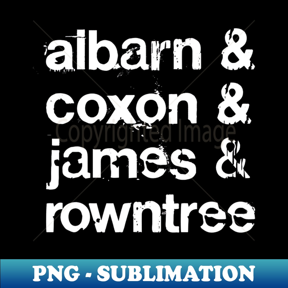 Blur Lineup Fan Art Design - PNG Transparent Sublimation Fil | Inspire ...