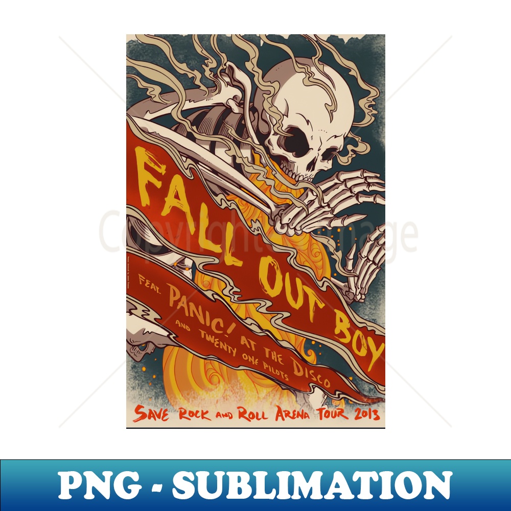 Panic Fall Out - PNG Transparent Sublimation Design - Create - Inspire ...