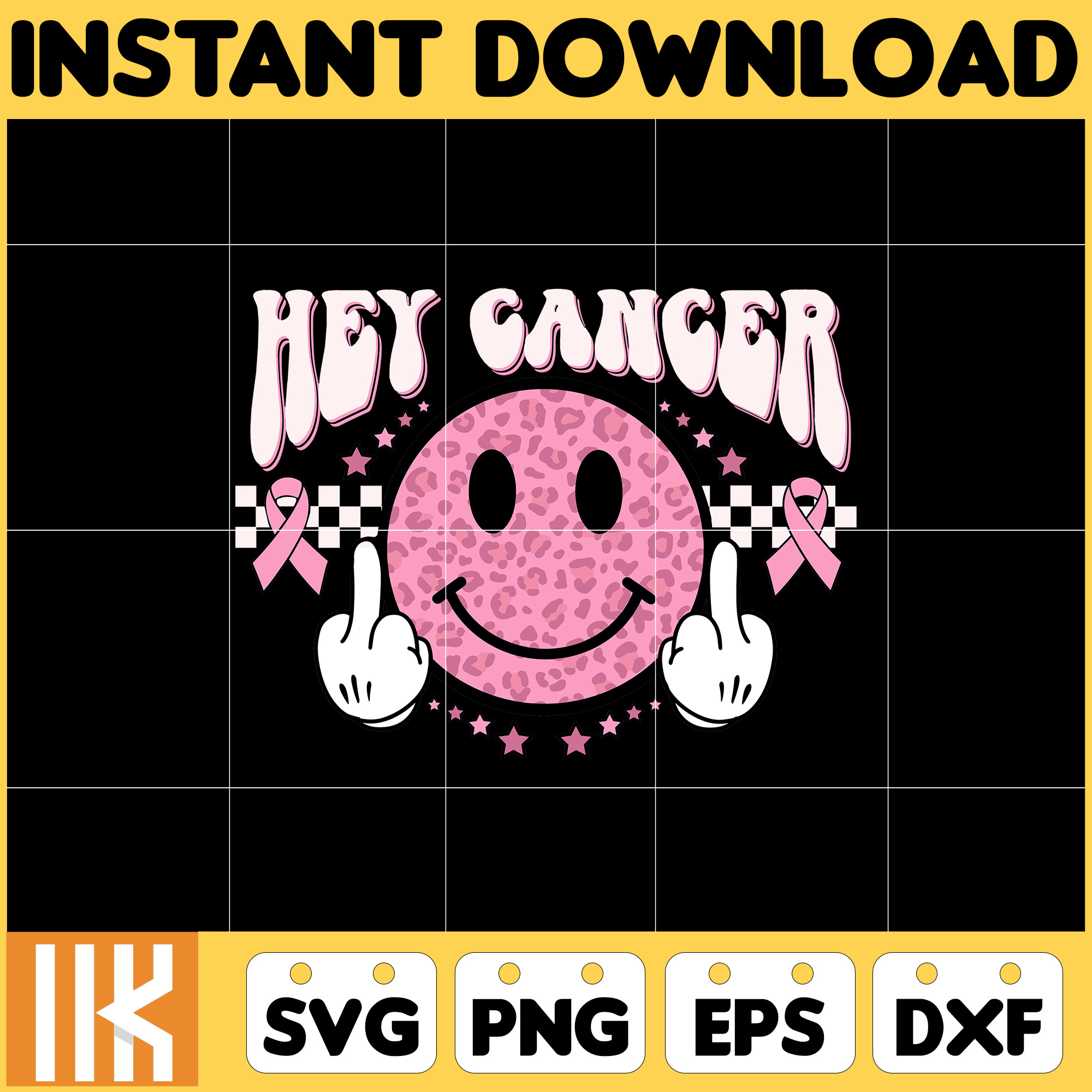 Breast Cancer Svg, Hey Cancer Svg, Pink Awareness Ribbon Svg | Inspire ...